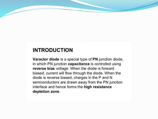 Varactor diode | PPTX