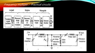 Varactor, step recovery diodes and frequency multiplier | PPTX