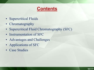 Supercritical Fluid Chromatography | PPTX