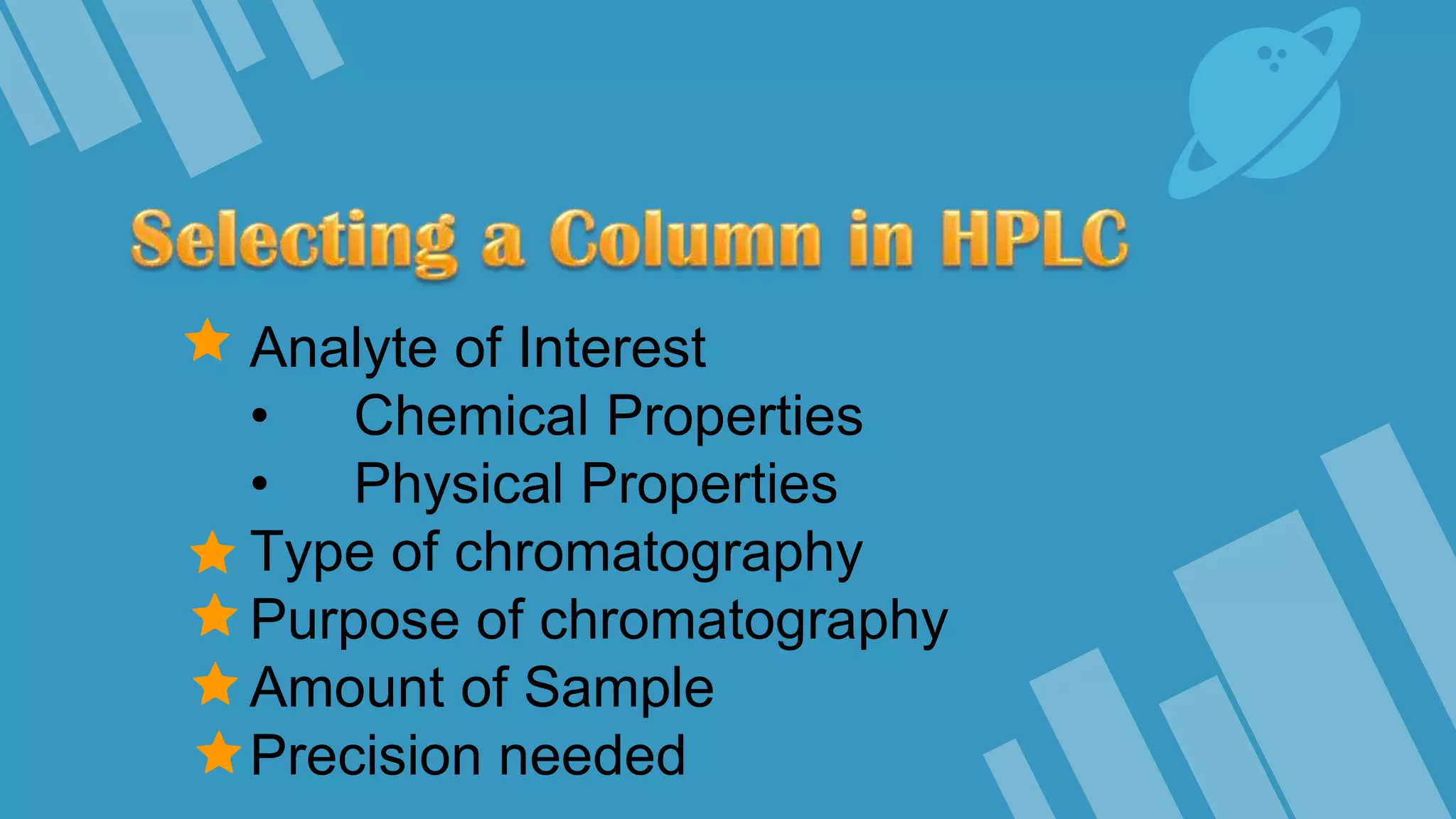 Columns in HPLC | PPTX
