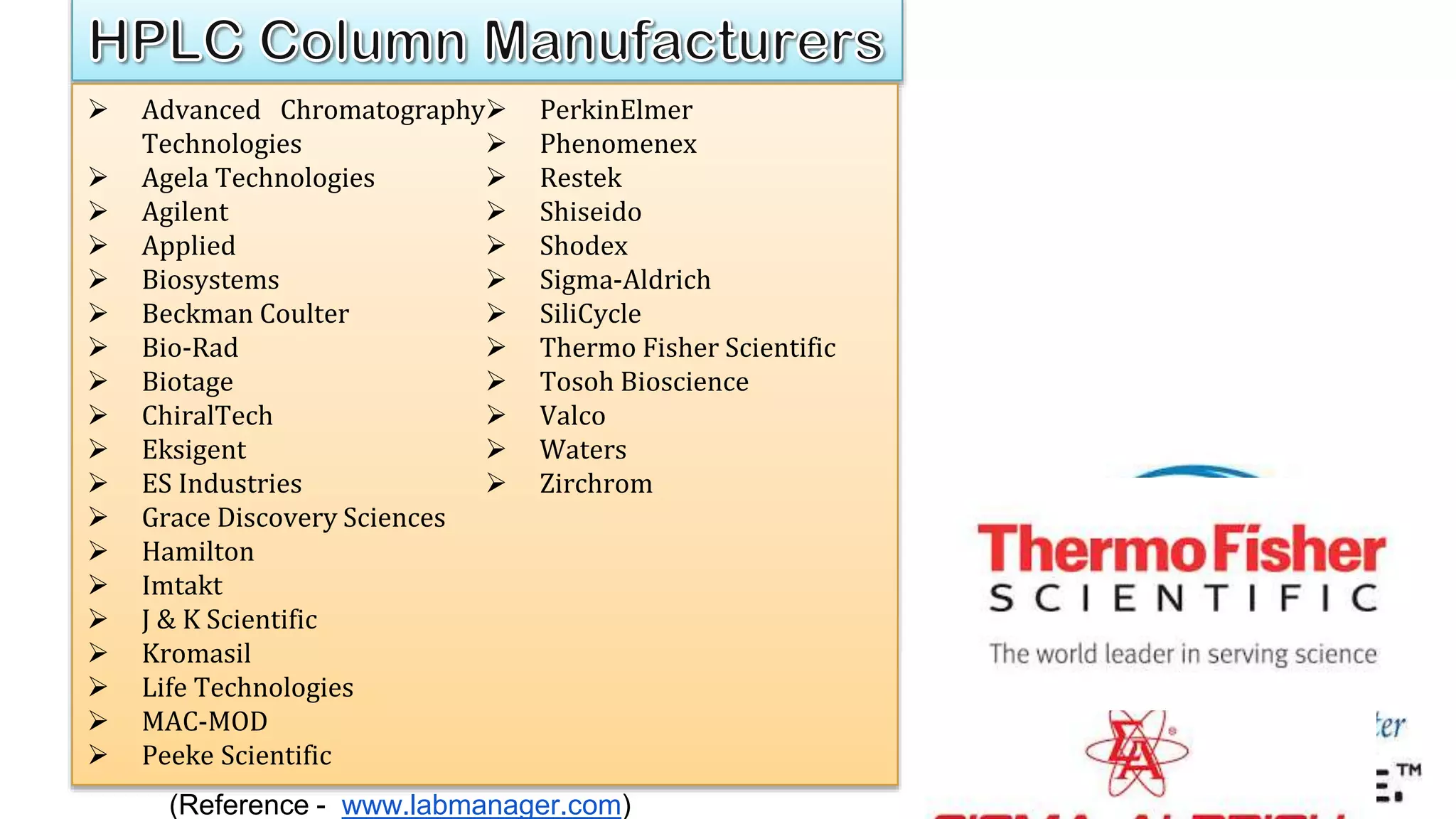 Columns in HPLC | PPTX