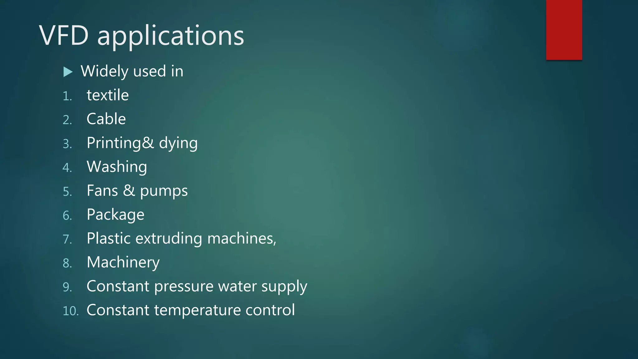 Varaible frequency drive | PPTX