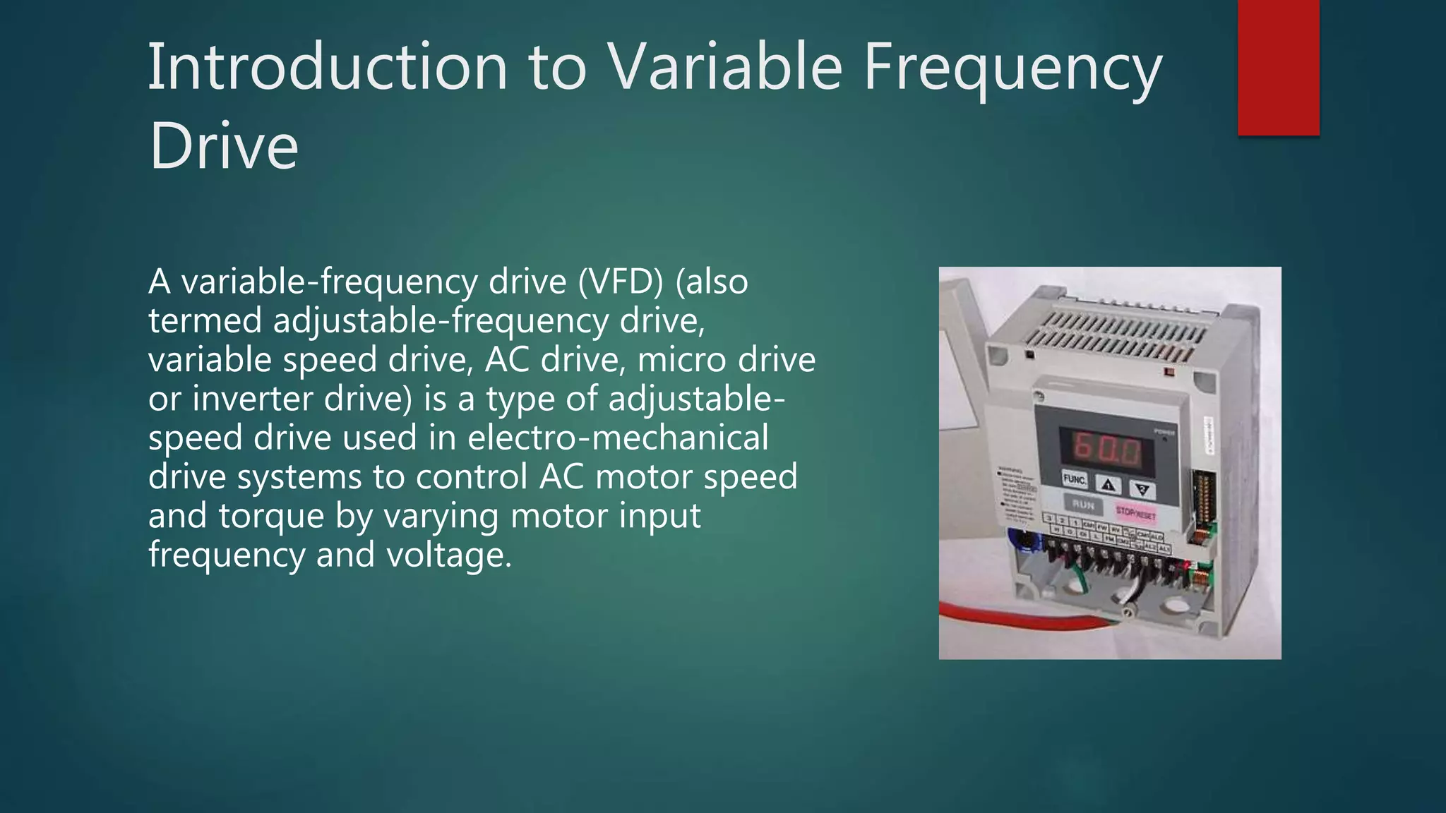 Varaible frequency drive | PPTX Varaible frequency drive | PPTX