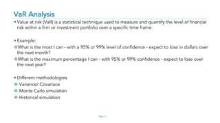 VaR analysis for Mutual funds | PDF