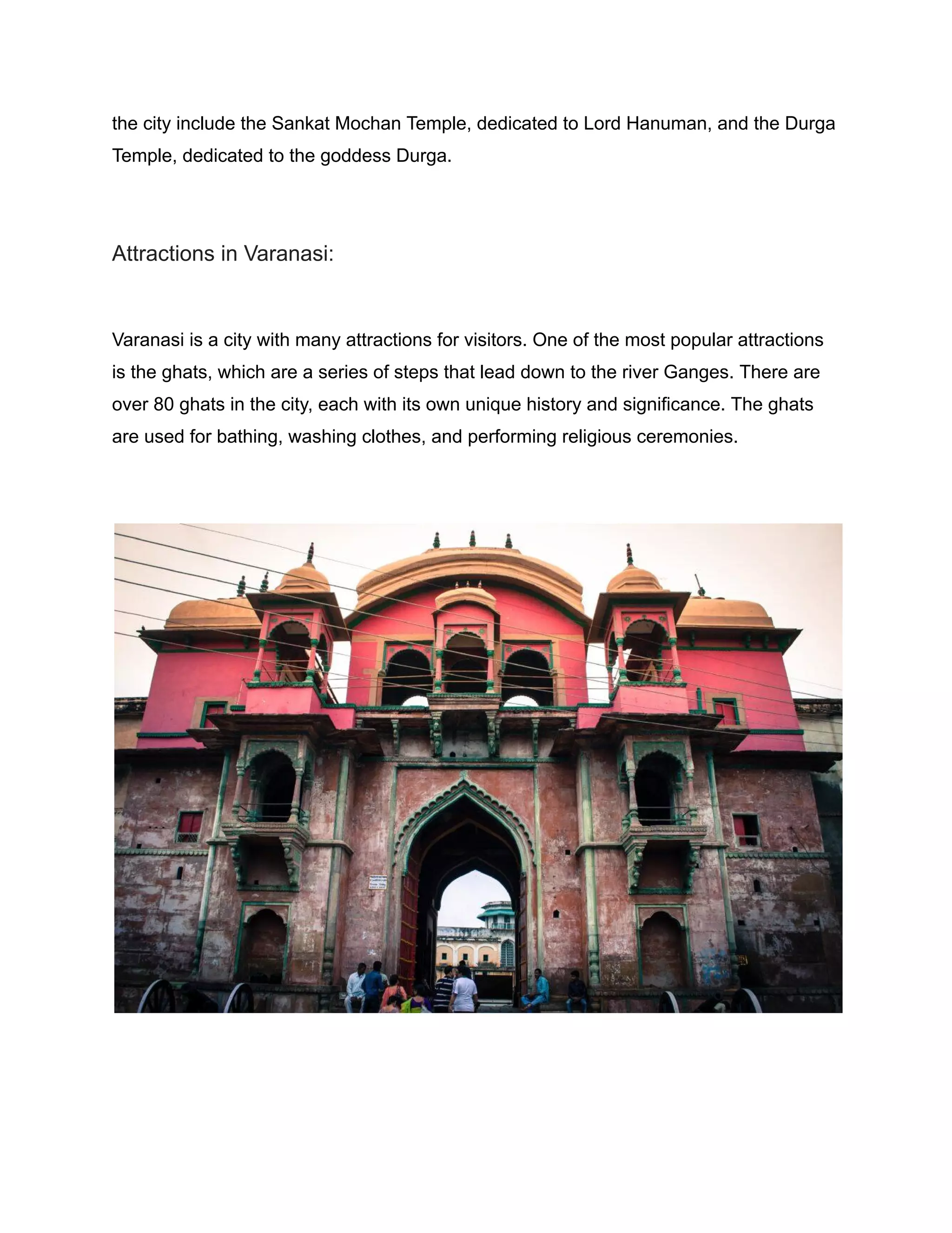 The oldest city in India and the most pilgrimage tourism place ...