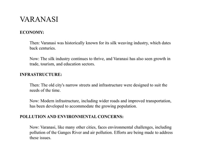 VARANASI.pptx........................... | PPTX | Asia Travel | Travel ...