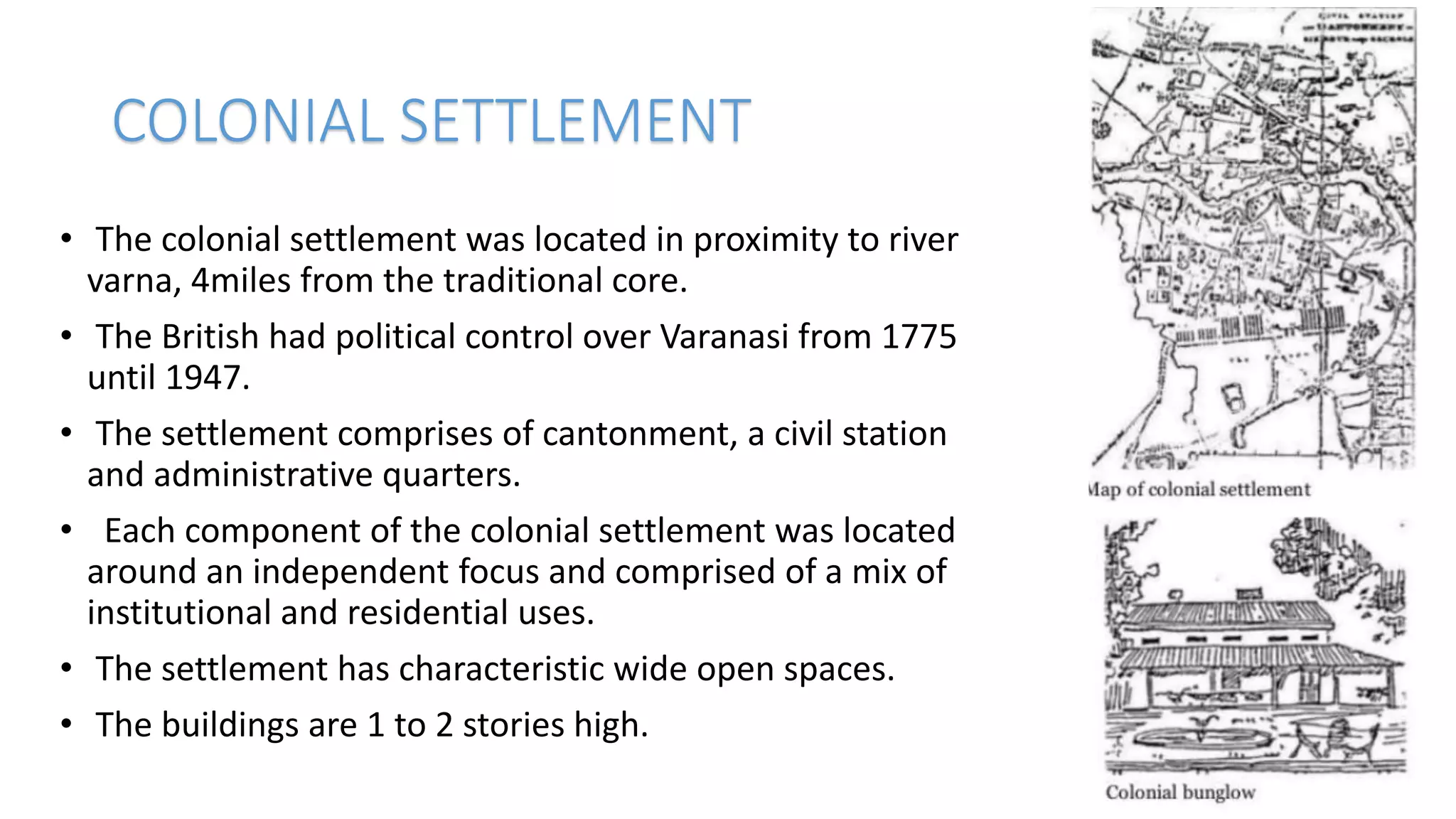 Varanasi human sttlements ppt | PPTX