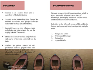 Varanasi city and the central and state government urban planning ...