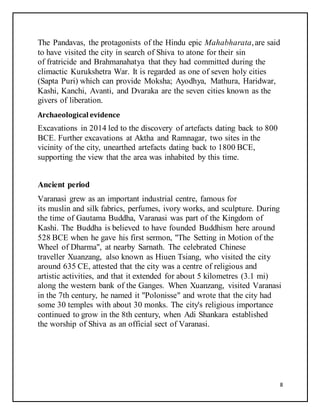 Historical Places of Varanasi | DOCX