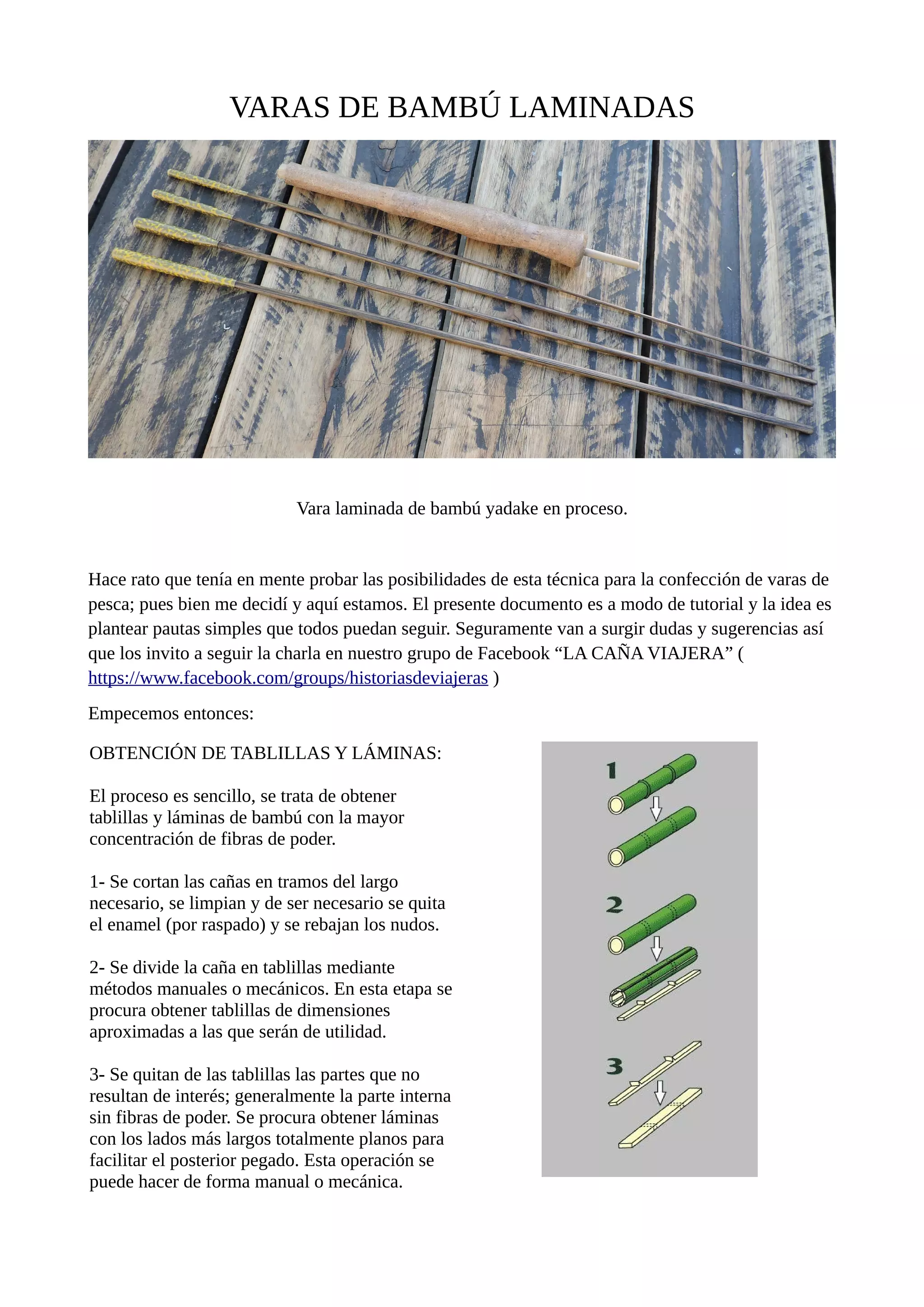 Varas de bambu laminadas | PDF
