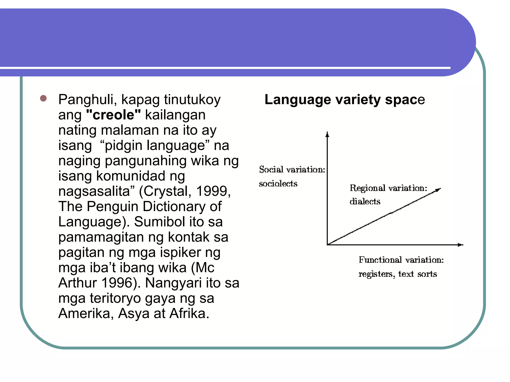 Varayti ng wika | PPT