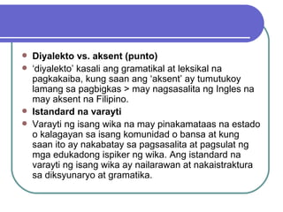 Varayti ng wika | PPT