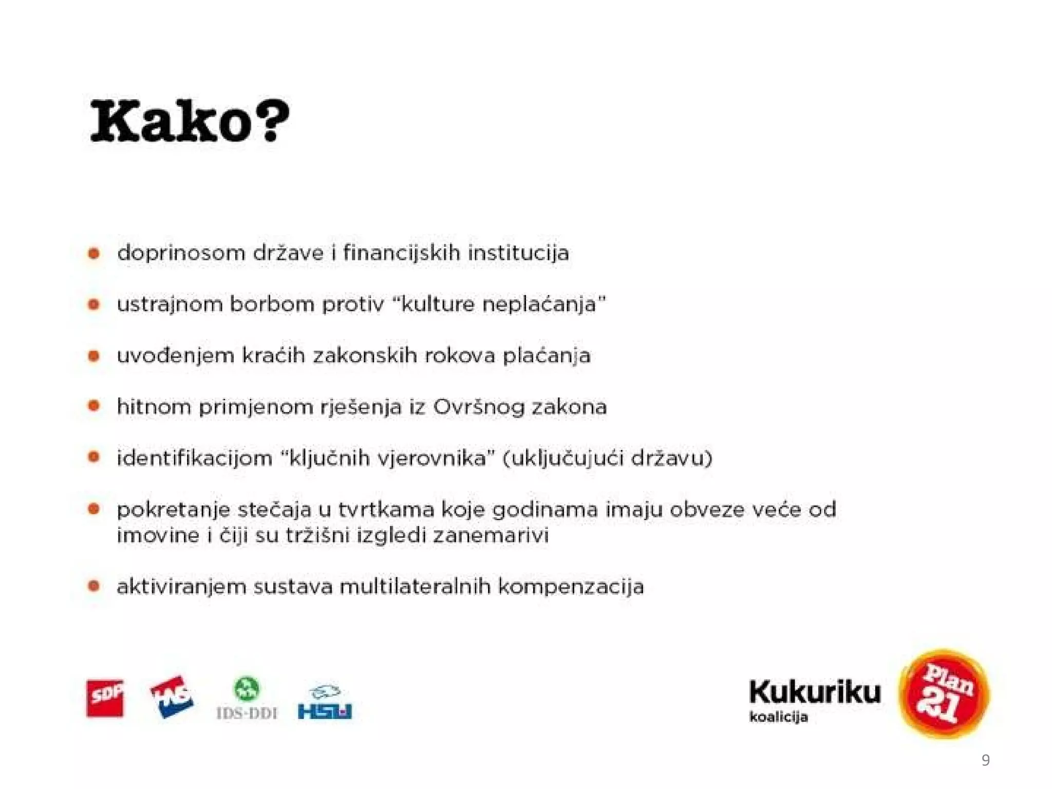 Plan 21: Gospodarska platforma, Varaždin 21.9.2011