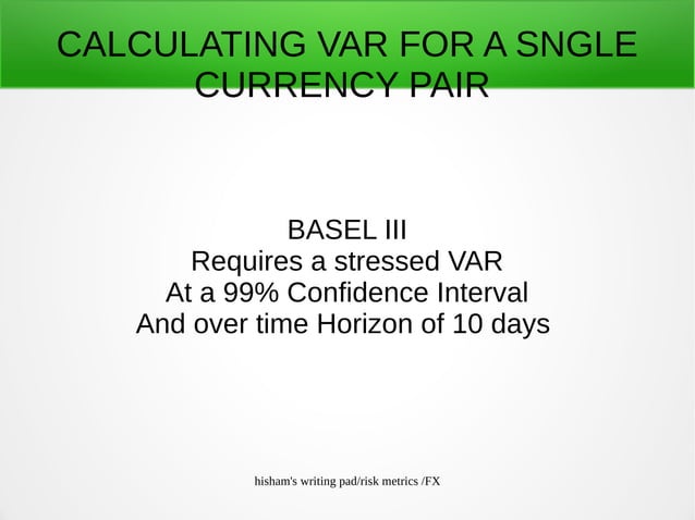 Var calculation | PDF