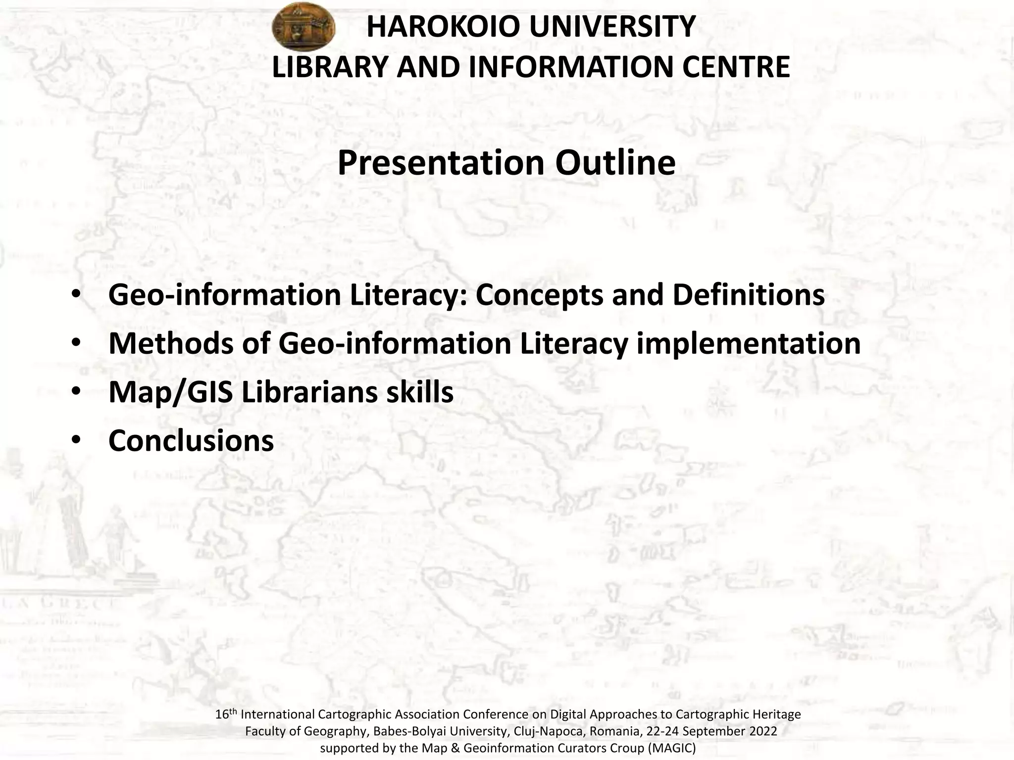 Geo-information literacy: a necessary component of the Map/GIS ...