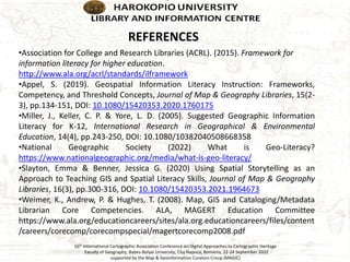 Geo-information literacy: a necessary component of the Map/GIS Libraries | PPTX | Factual | Genres