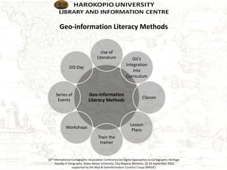 Geo-information literacy: a necessary component of the Map/GIS ...