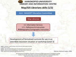 Geo-information literacy: a necessary component of the Map/GIS Libraries | PPTX | Factual | Genres