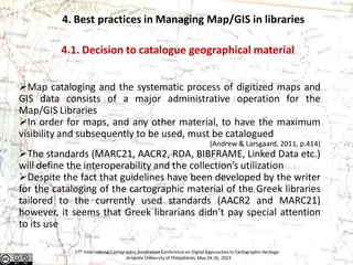 Effective Management of Geographical Information in Map/GIS Libraries | PDF