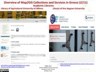 Map/GIS Libraries’ Collections and Services in Greece: Challenges and ...