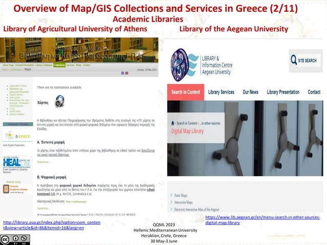 Map/GIS Libraries’ Collections and Services in Greece: Challenges and ...