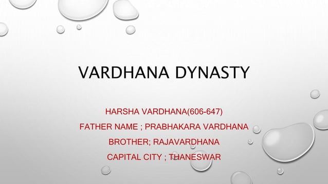 Vardhana dynasty | PPT