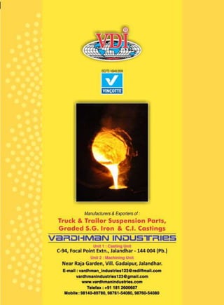 Industrial Castings by Vardhman Industries, Jalandhar | PDF