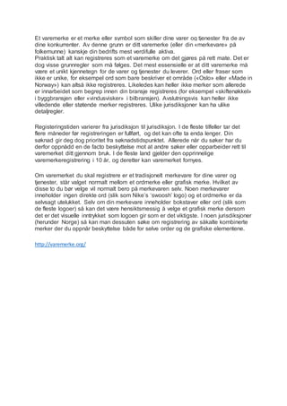 Varemerkeregistrering | DOCX