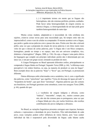 AS VARIAÇÕES LINGUÍSTICAS E SUAS IMPLICAÇÕES NA PRÁTICA DOCENTE | PDF