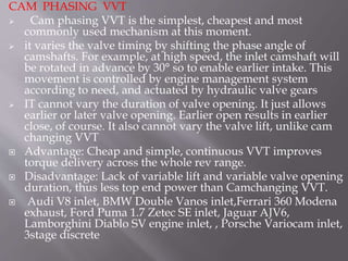 Variable Valve Timing | PPTX