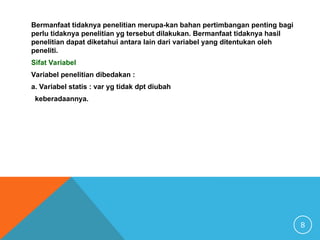Variabel dalam Penelitian Kuantitatif.ppt