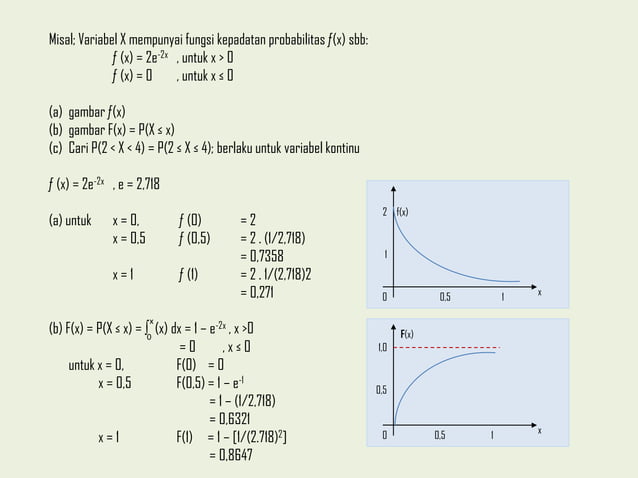 Variabel acak dan nilai harapan (Statistik Ekonomi II) | PPTX