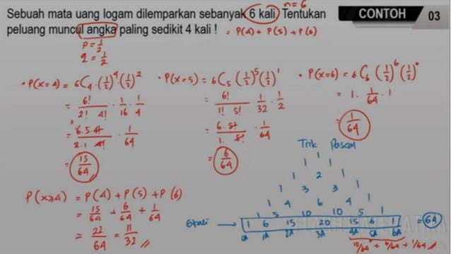VARIABEL ACAK, DISTRIBUSI BINOMIAL DAN DISTRIBUSI NORMAL KELAS 12 OLEH ...
