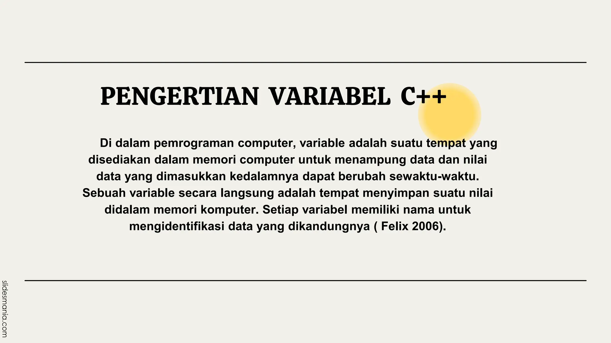 Variabel C++ KLMPK 7.pptx............... | PPT