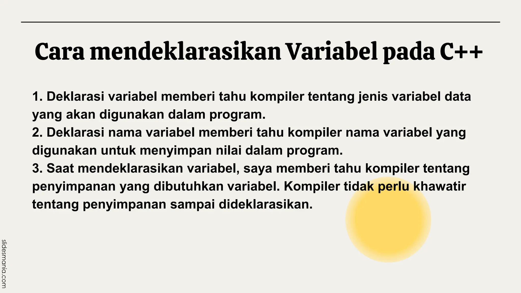 Variabel C++ KLMPK 7.pptx............... | PPTX