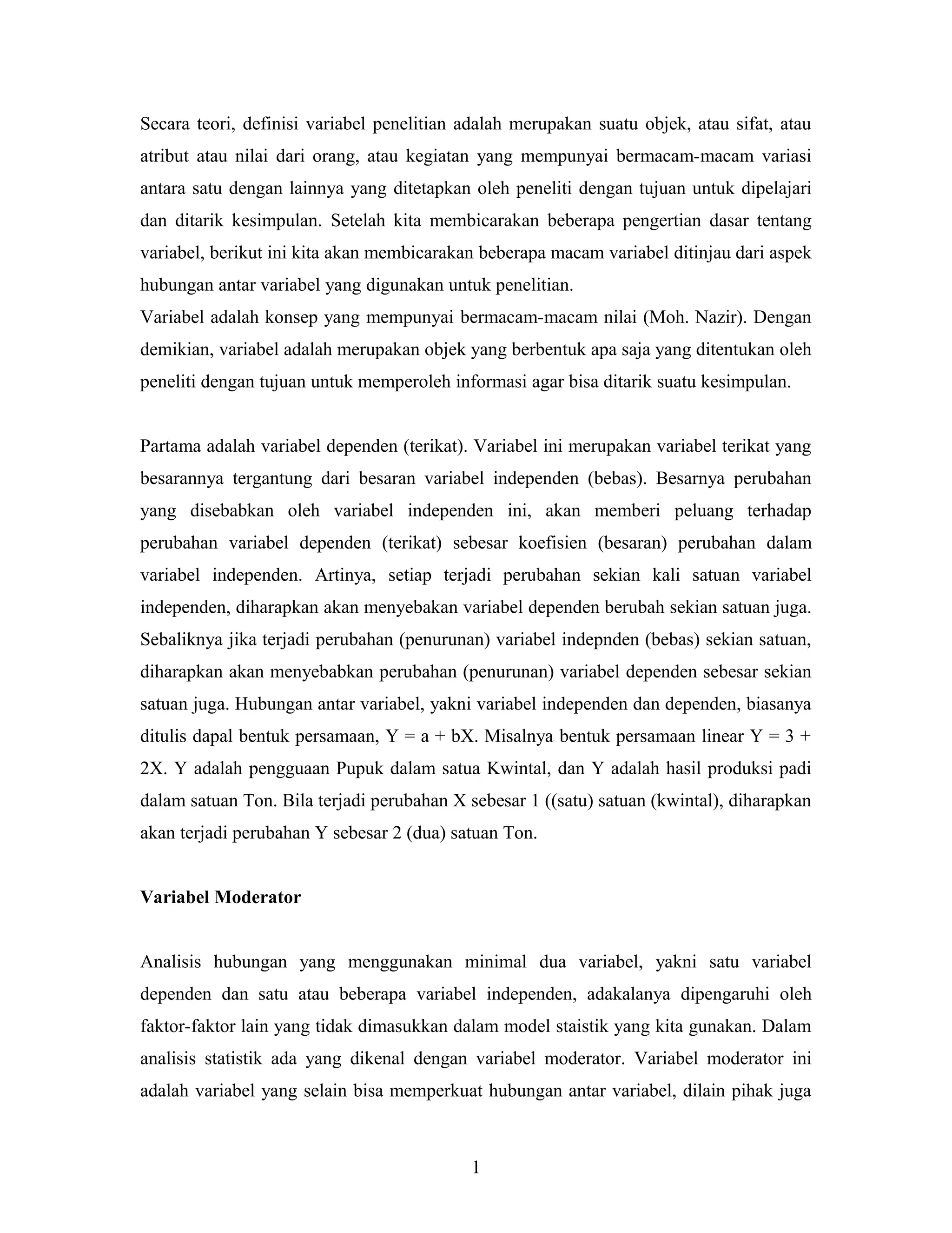 Variabel dan desain penelitian | DOC