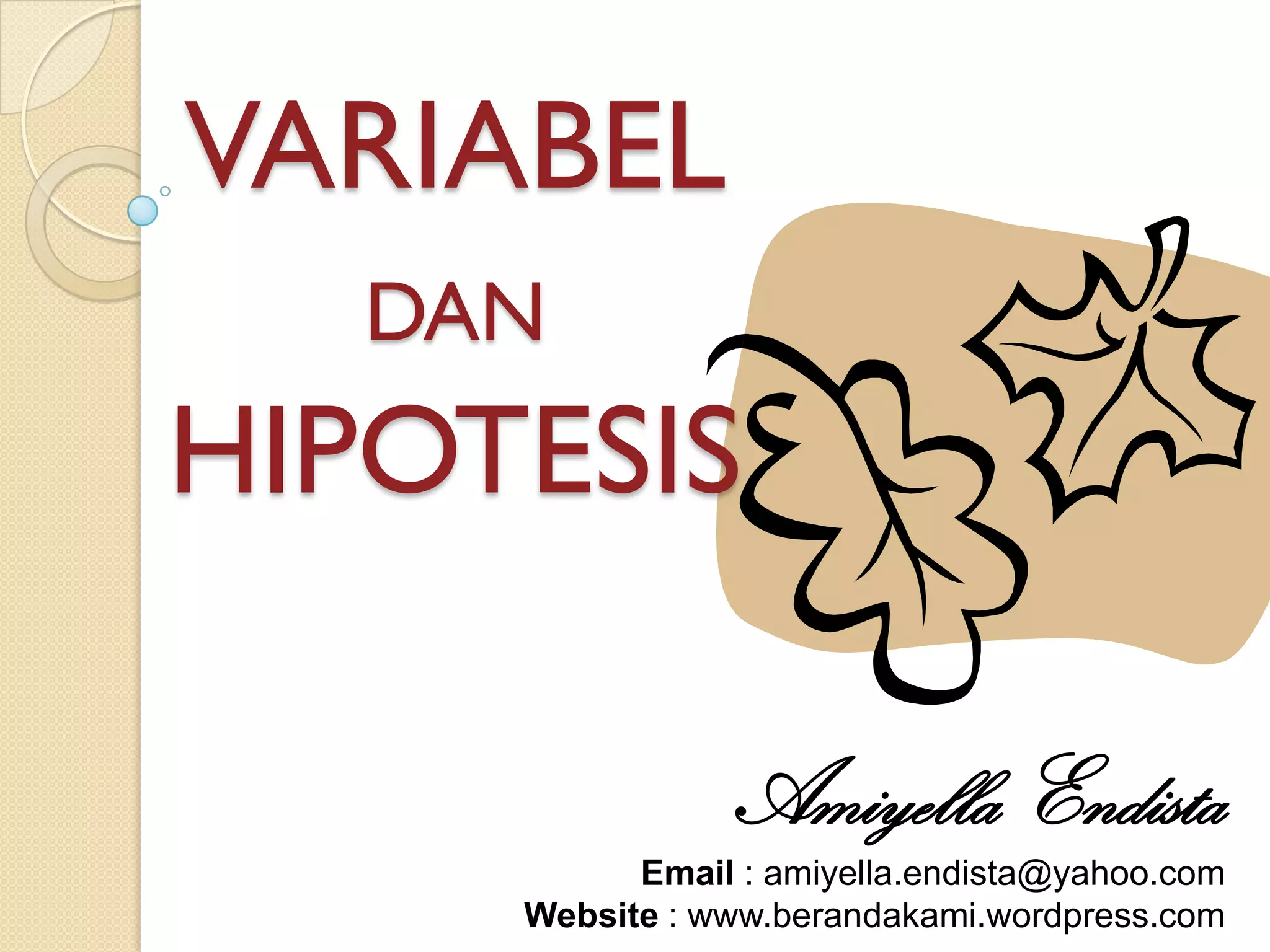 Variabel dan hipotesis | PDF