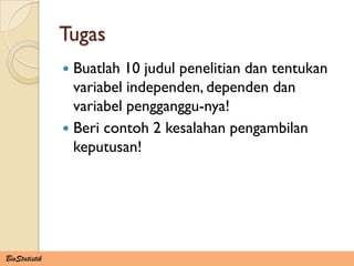 Variabel dan hipotesis | PDF