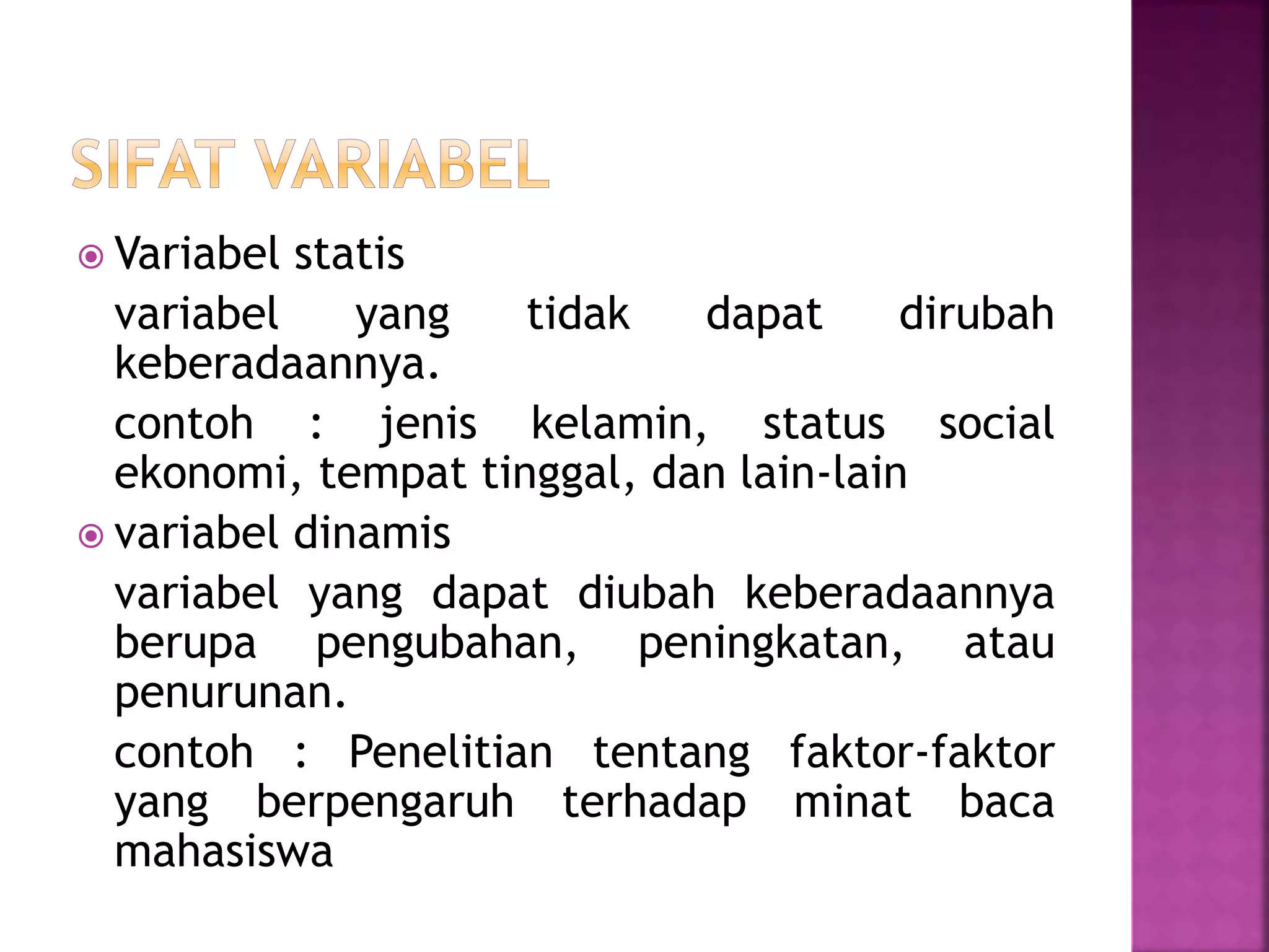 PPT Variabel dan hipotesis | PPTX