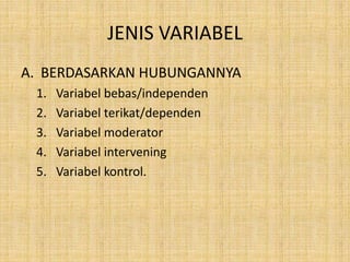 VARIABEL DAN HIPOTESIS.ppt