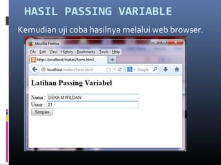 Variabel dan Operator PHP | PPT