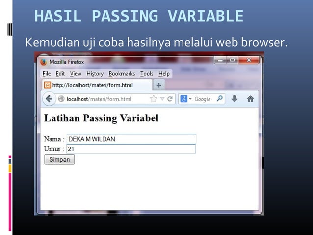 Variabel dan Operator PHP | PPT