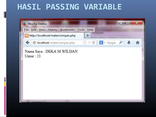 Variabel dan Operator PHP | PPT