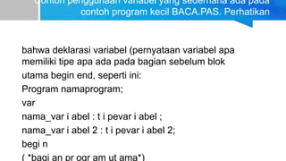 VARIABEL DAN TIPE.ppt