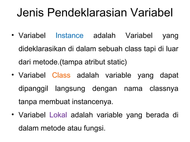 Variabel dan Tipe Data.pptx kuliah universitas terbuka | PPT