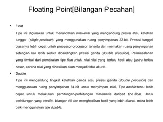 Variabel dan Tipe Data.pptx kuliah universitas terbuka | PPT