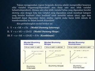 Ekonometrika Variabel Dummy | PPTX