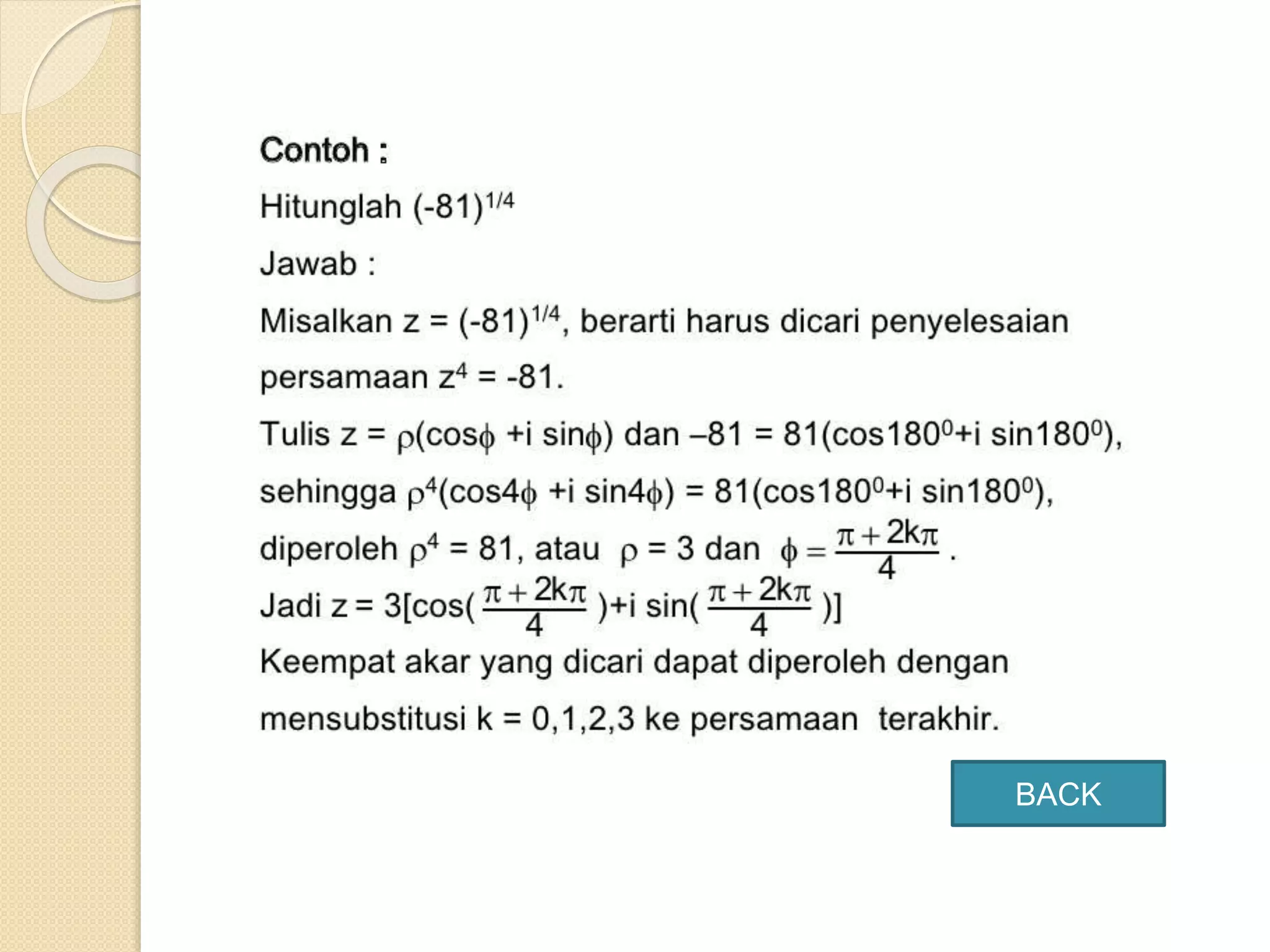Variabel kompleks dan aplikasinya | PPTX