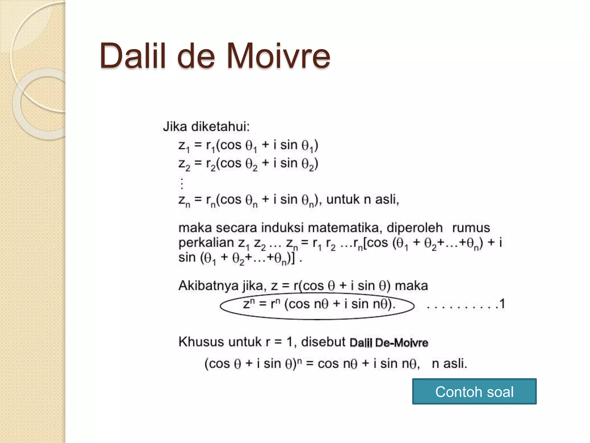 Variabel kompleks dan aplikasinya | PPTX