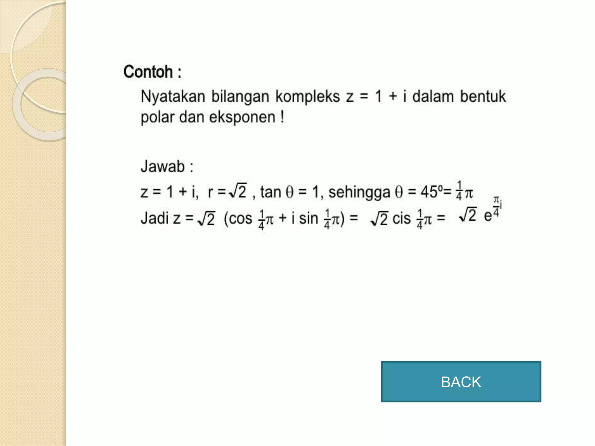 Variabel kompleks dan aplikasinya | PPTX